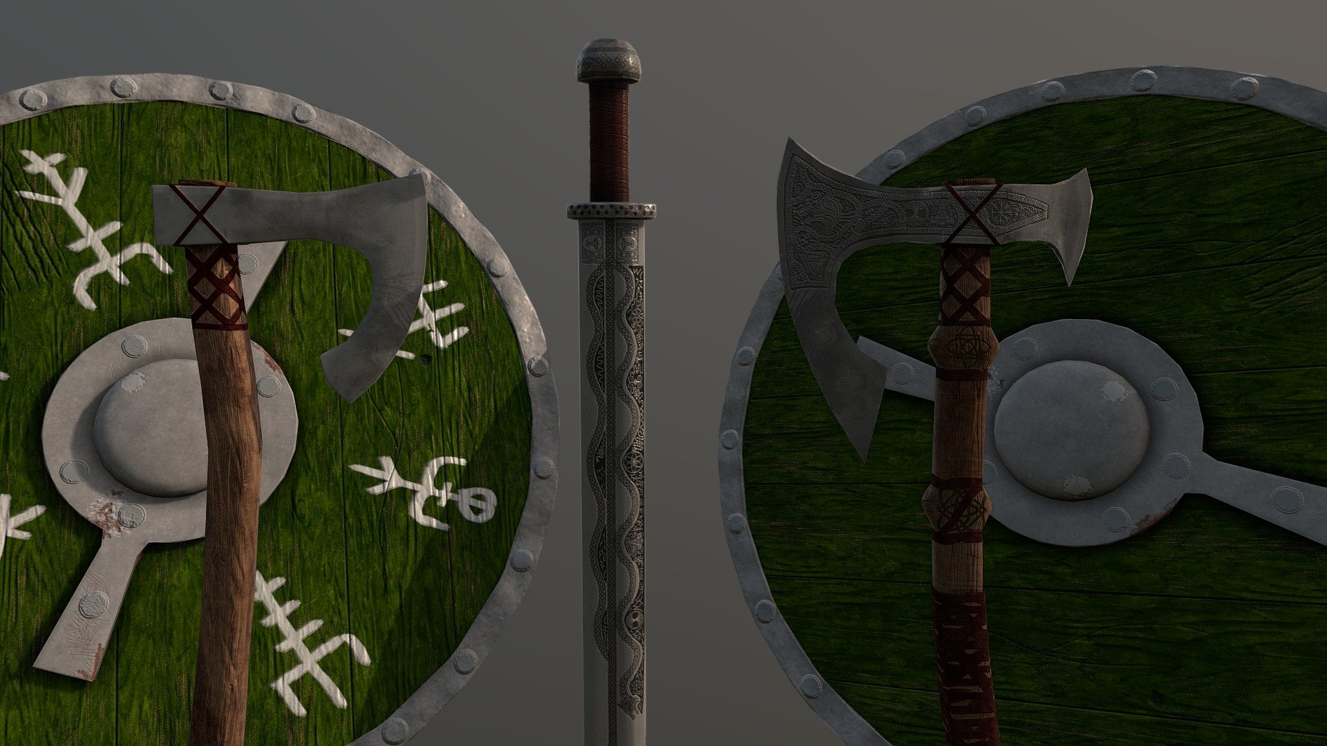 Nordic Weapons - 3D model by Somnia (@somnia_) [2d4b313] - Sketchfab