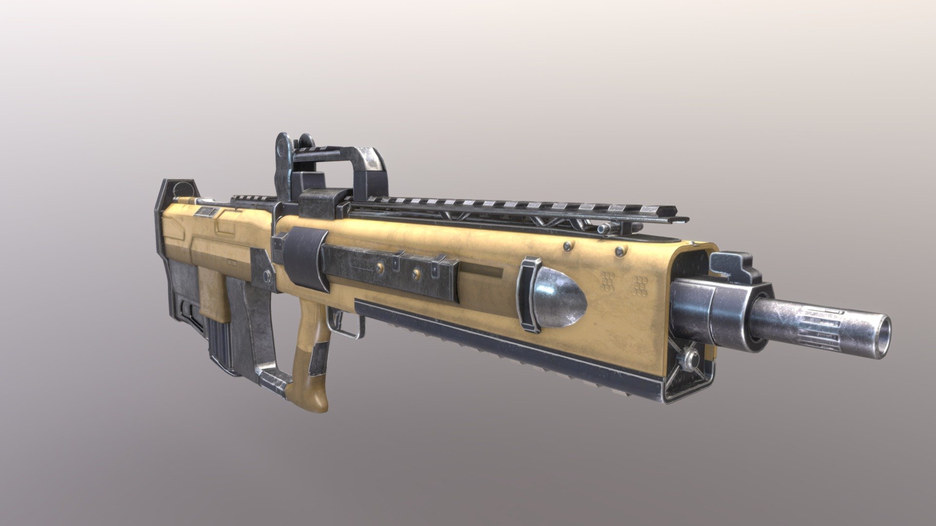 Sci-Fi Weapon - 3D model by Kabus (@kabusdev) [2d4b535] - Sketchfab