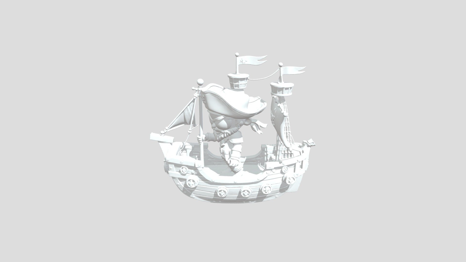 Captain Cutlass Afloat - Download Free 3D model by kamron.kelso ...