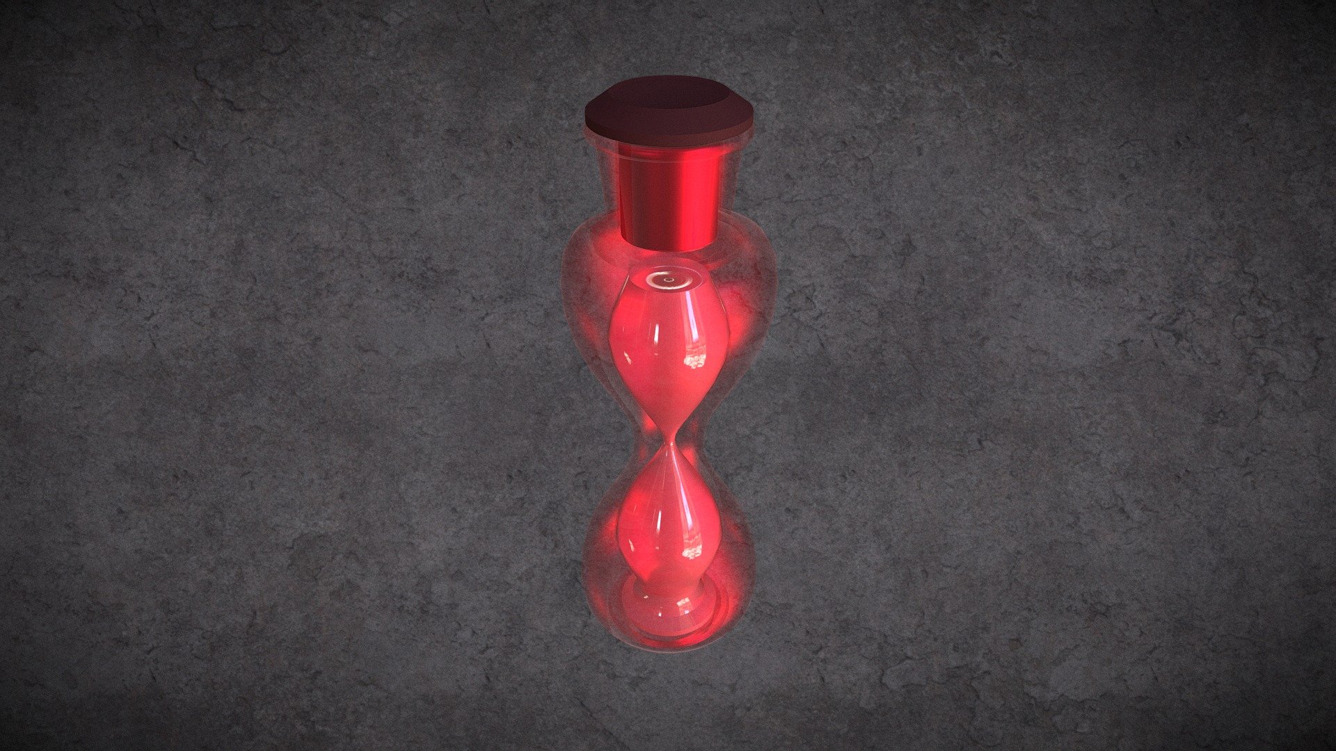 Red Sand Timer Bottle - By Velivian Fesothe - 3D model by Velivian ...