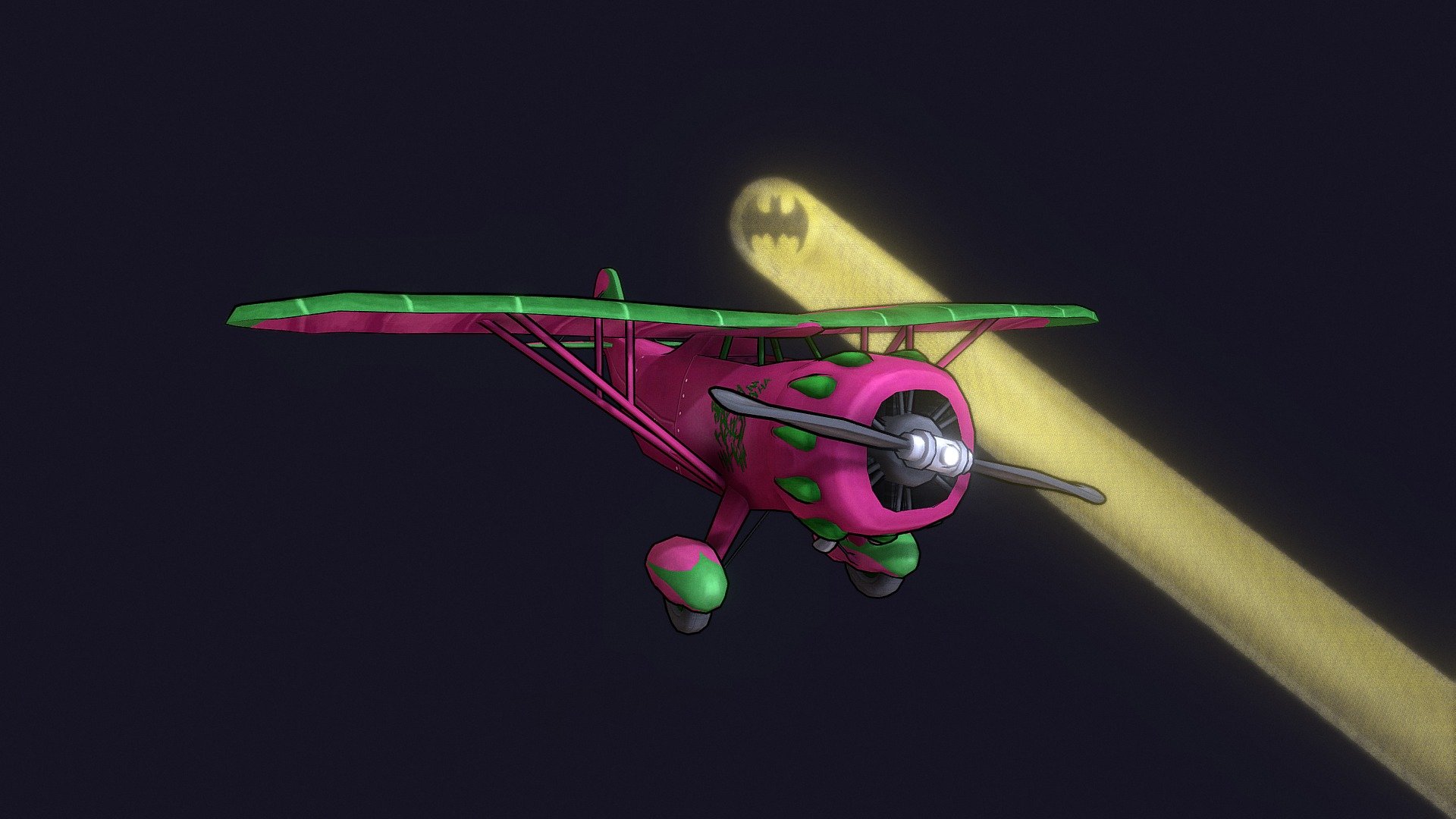 Flying Circus Stylized Airplane - Game Art DAE - 3D model by mathew ...