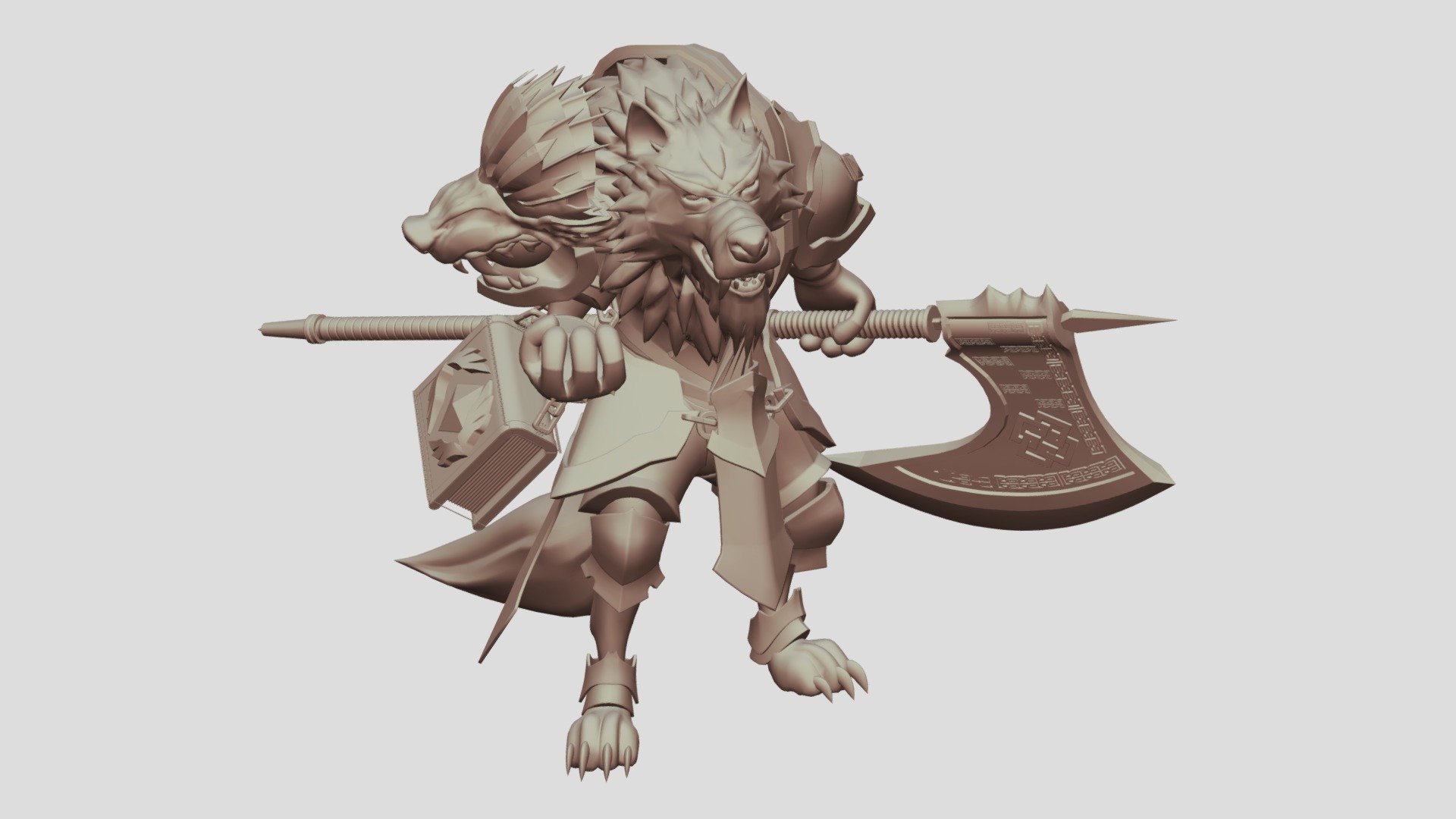 Wolf Knight 0_1 - 3D model by JunWolf [2d4fc36] - Sketchfab