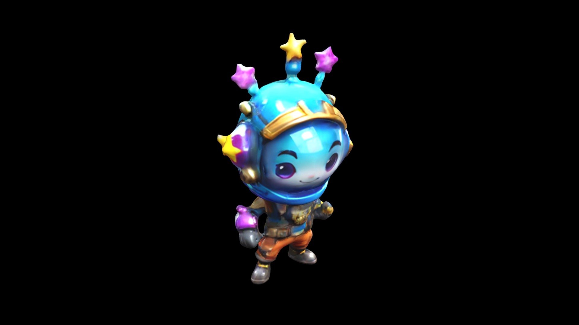 "Introducing our new game character, Starshine, - Download Free 3D ...