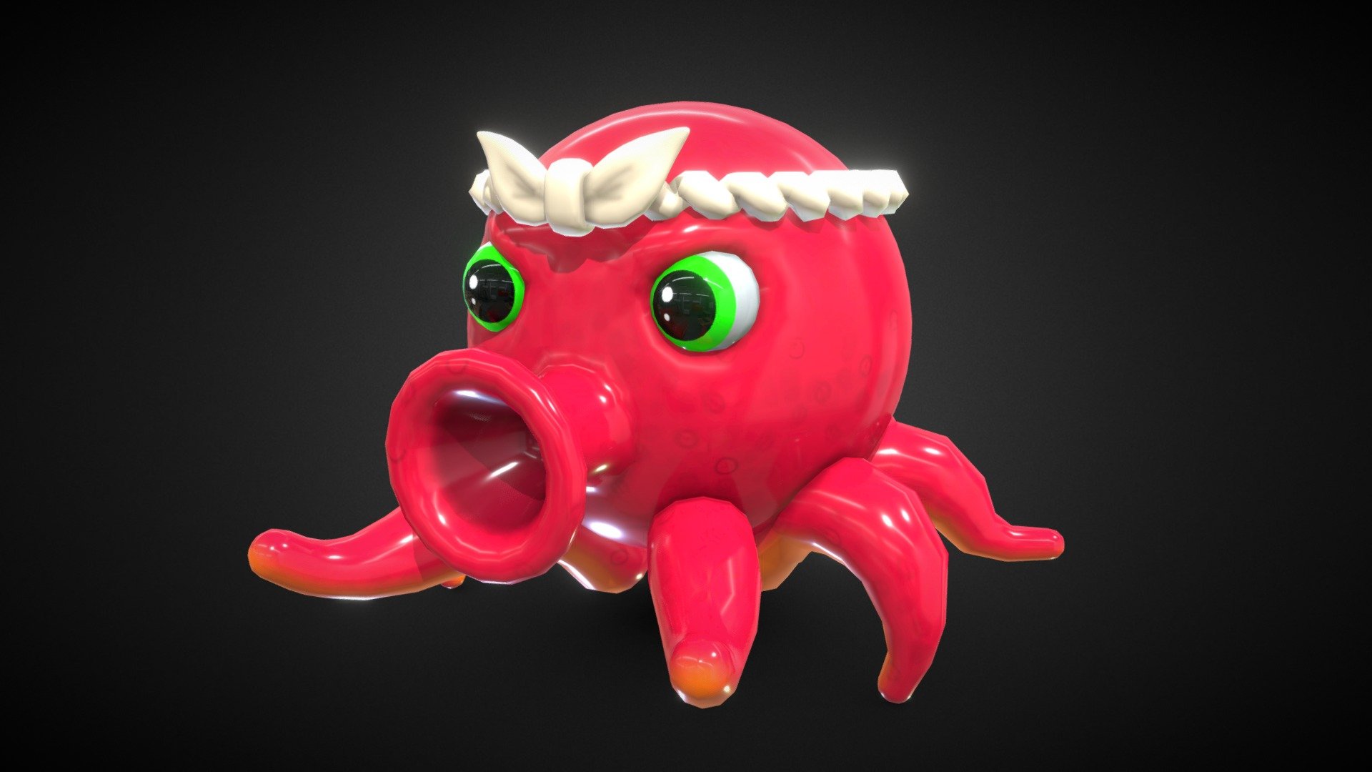 Cartoon Octopus - PBR Textured Game Ready - Buy Royalty Free 3D model ...
