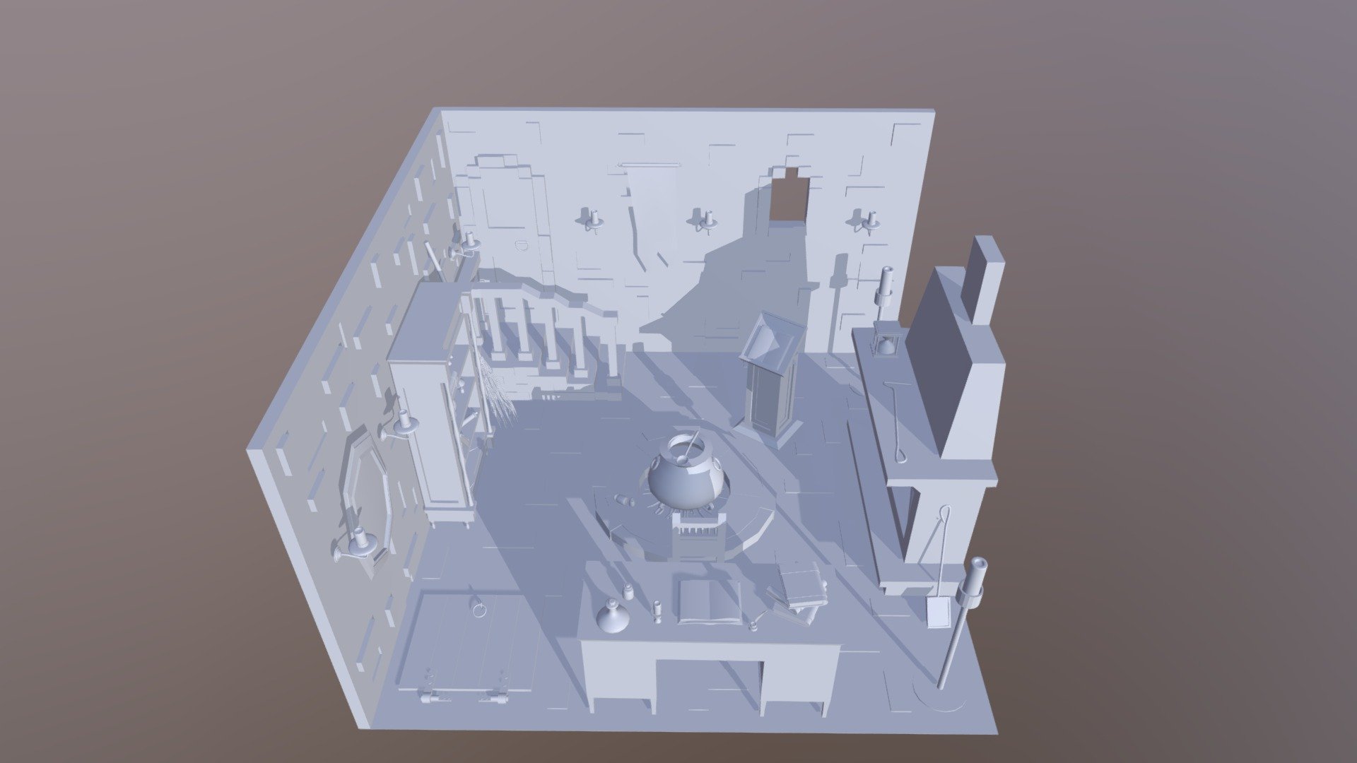 Wizard's Room - 3D model by carmenviglesias [2d531ea] - Sketchfab