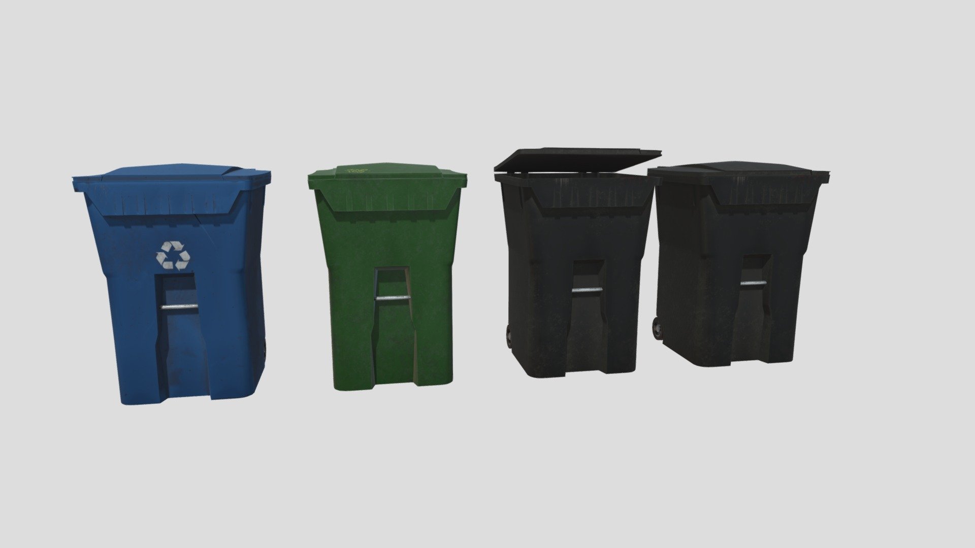 Trash Cans - 3D model by NETRVNNERS [2d5466d] - Sketchfab