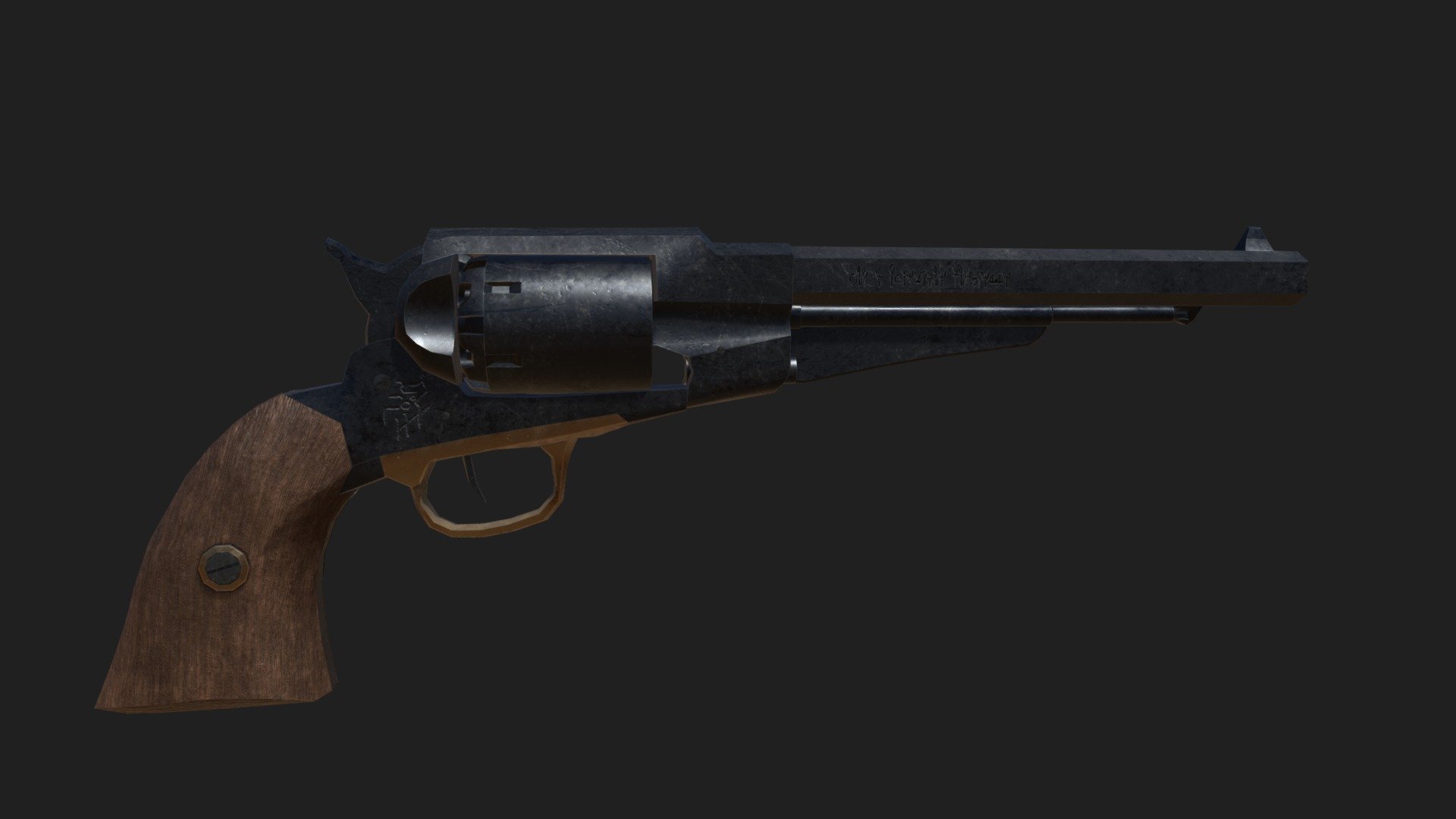 Remington 1858 Revolver - Download Free 3D model by CaesarXVI [2d5541d ...