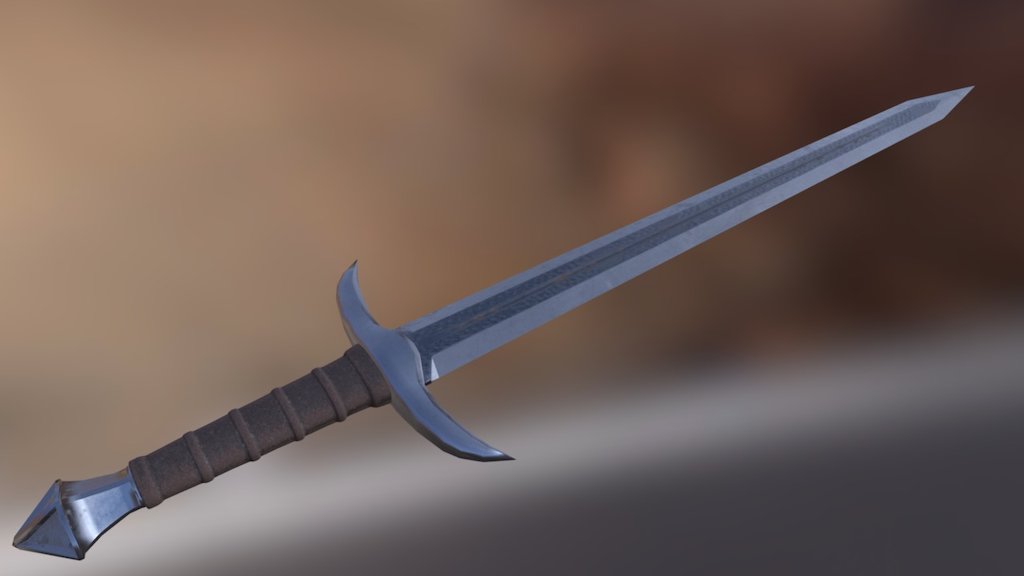 Fantasy Sword ("Gothic" remodel) - 3D model by DeadlyProps (@johngorat ...