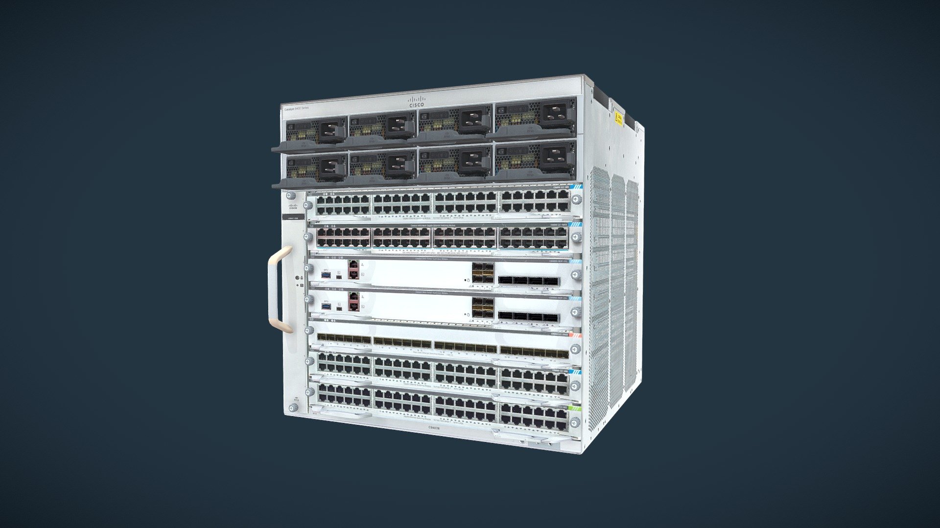 C9407R Chassis - 2022 Models - 3D model by Cisco IBNG media [2d59cc3 ...