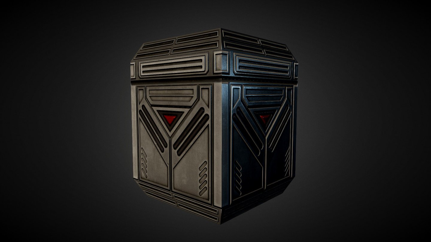 Low Poly Sci Fi Crate - 3D model by neil2412 [2d5b55d] - Sketchfab