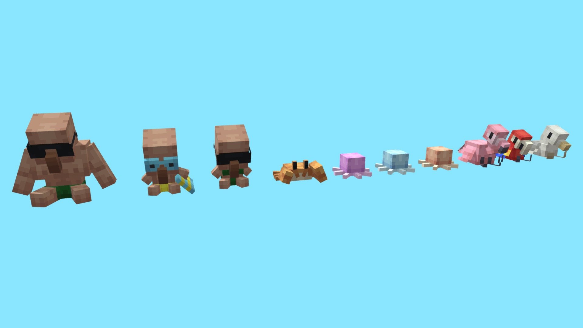 Summer Minecraft Plushies - 3D model by Nog's Menagerie (@nogs ...