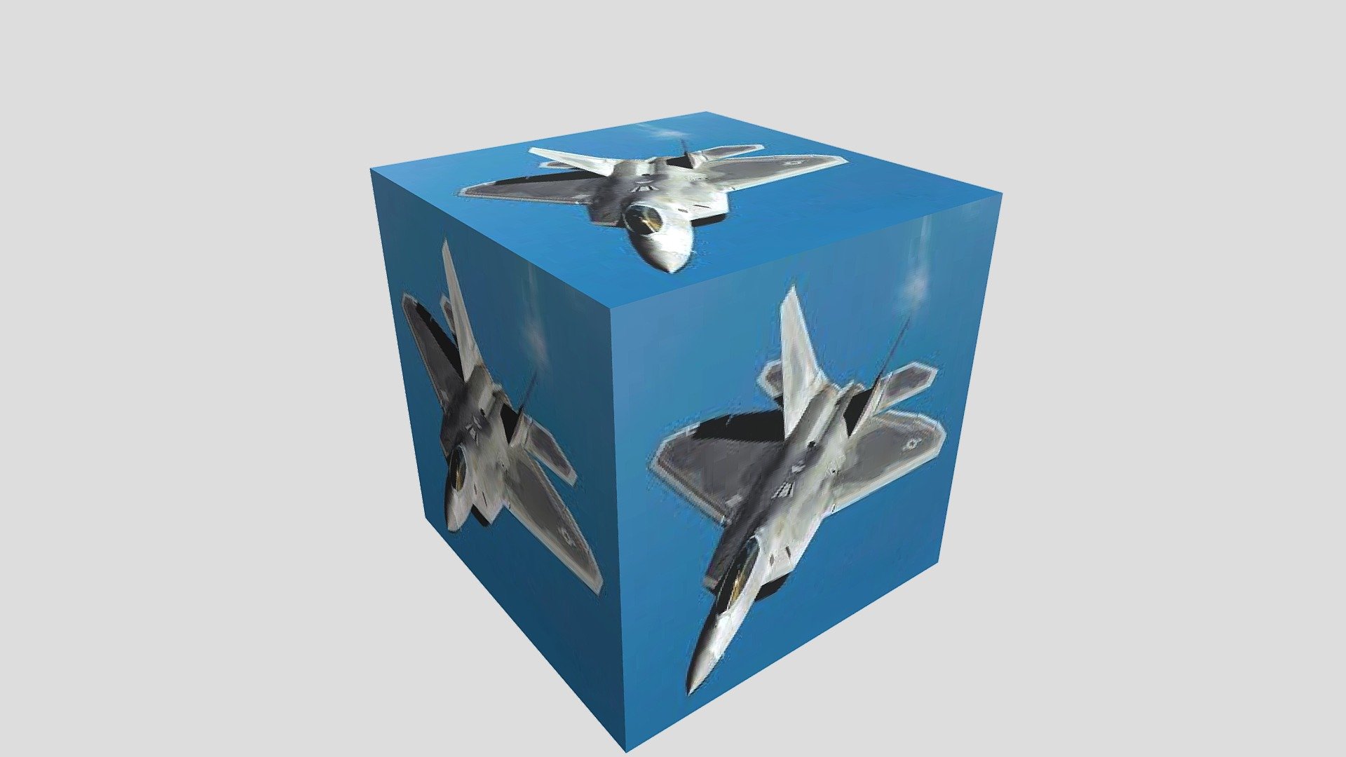 F-22 Minecraft block - Download Free 3D model by Spark_Customs [2d5ce40] - Sketchfab