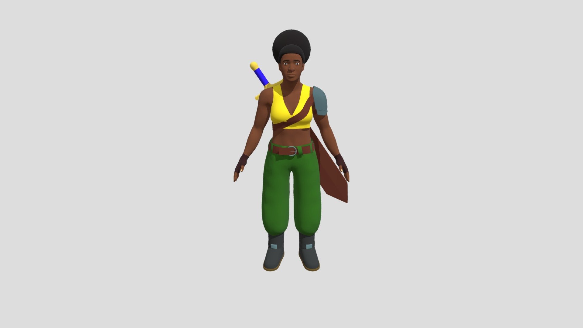 Thandi (warrior) - 3D model by Introspective [2d5d325] - Sketchfab