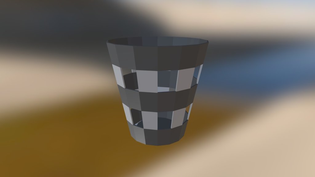 Waste paper basket - 3D model by Antarctica [2d5d502] - Sketchfab