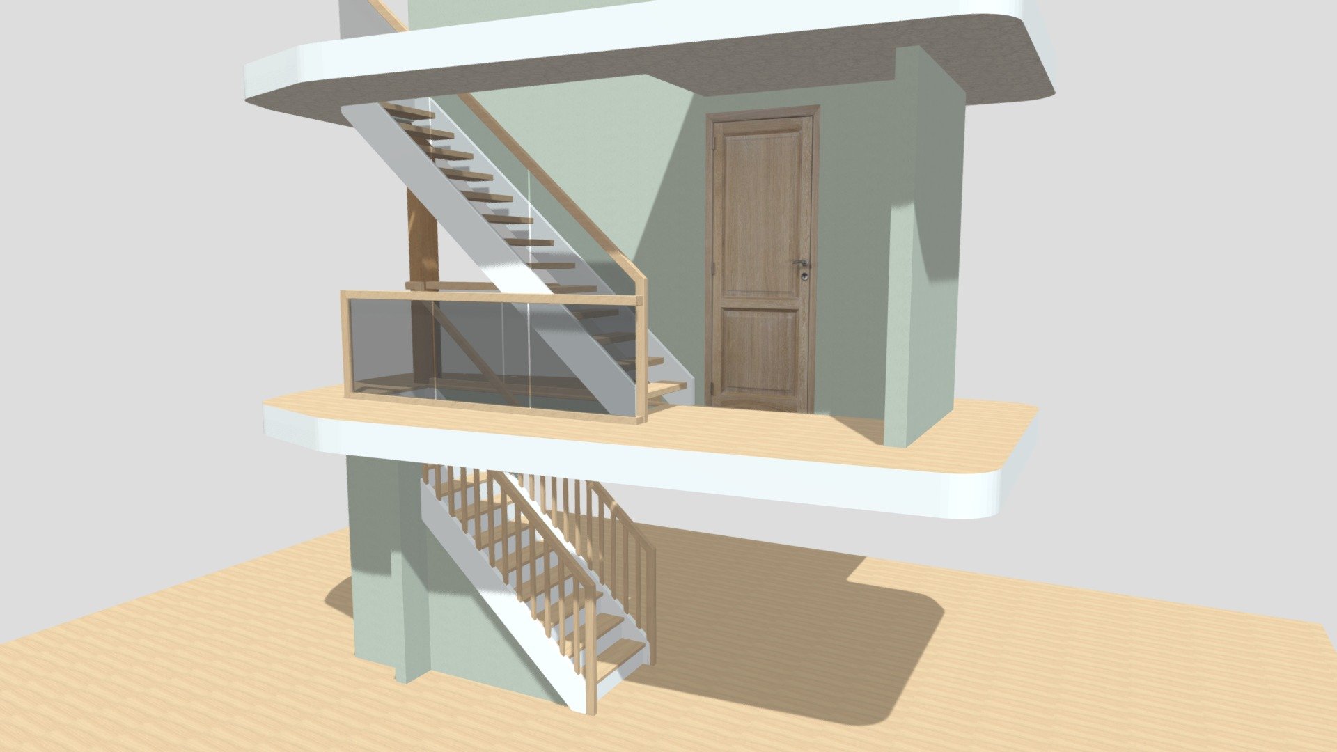 Wellington Ave - One Handrail - Download Free 3D model by Woodland ...