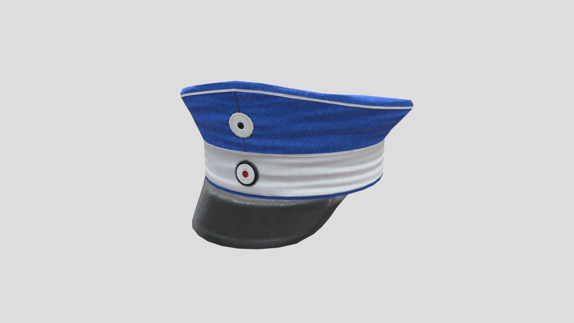 WW1 German Saxon Cavalry Visor Cap - Download Free 3D model by ...