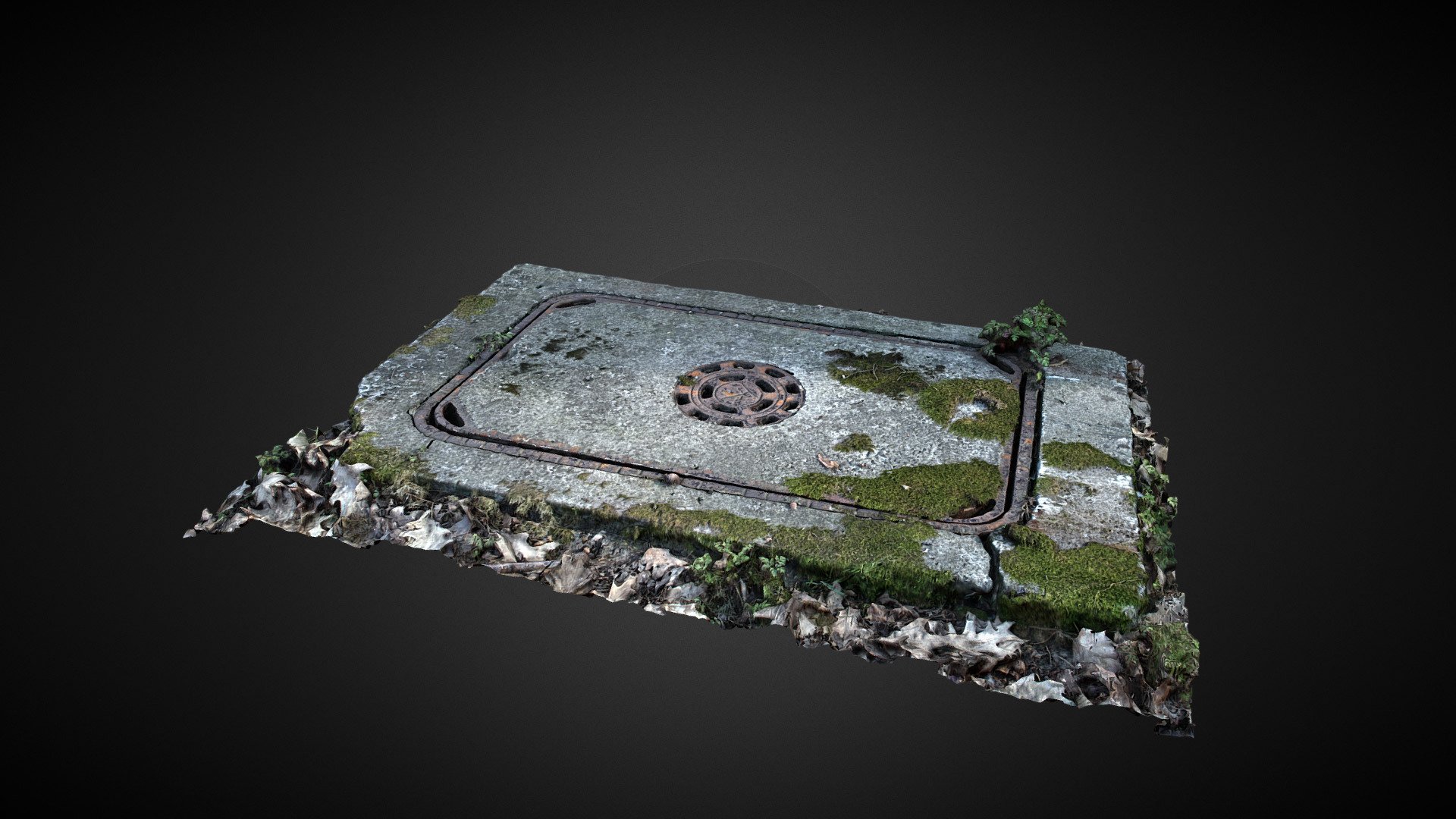 Drain/cable access point [photogrammetry] - Download Free 3D model by ...