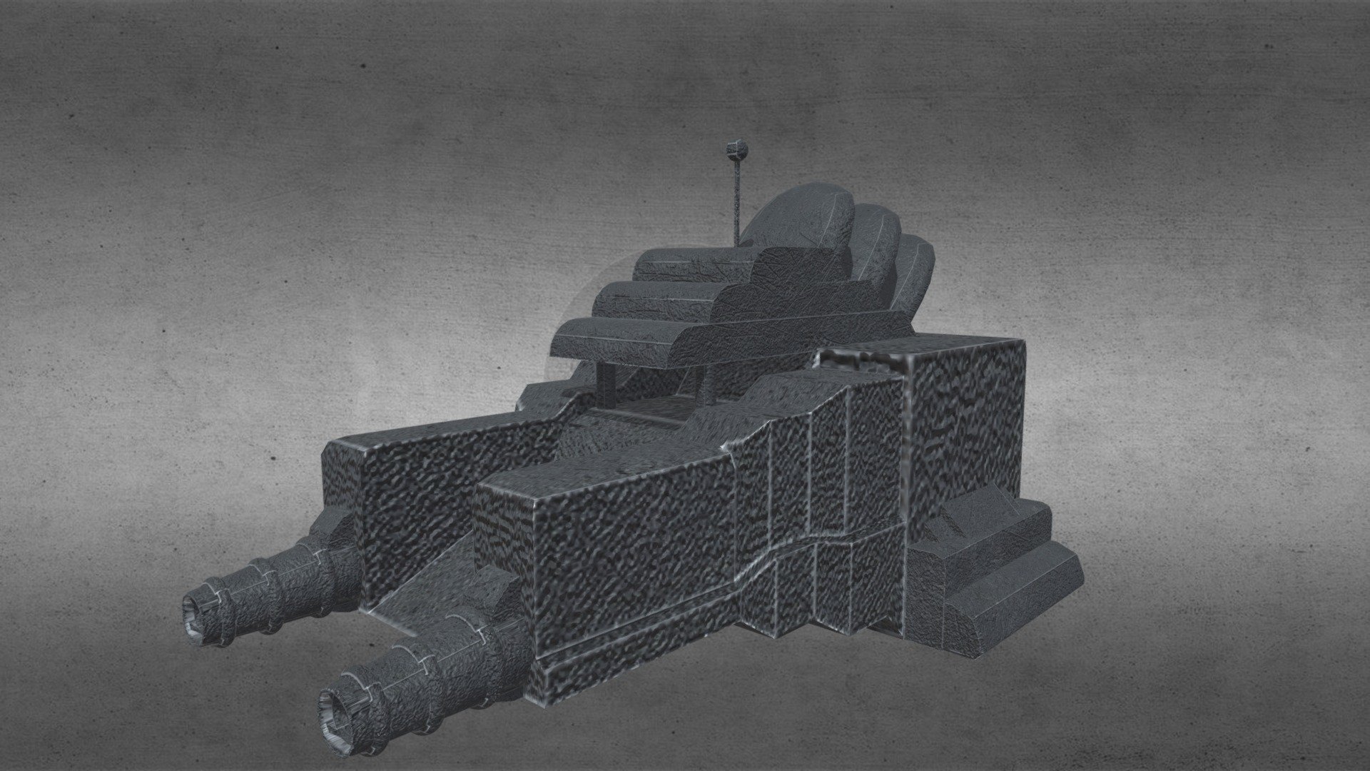 Black Stone Spaceship - 3D model by RyanBrahm [2d5f737] - Sketchfab