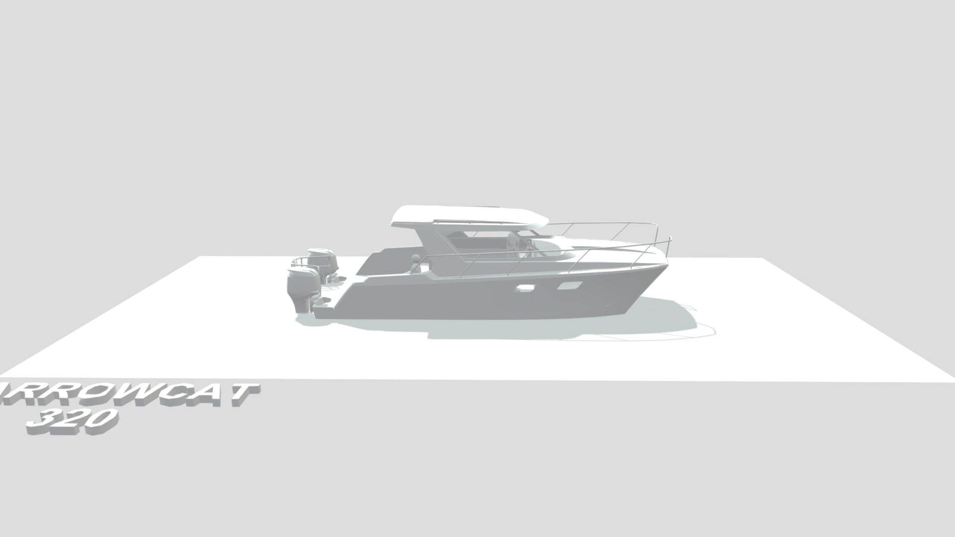ArrowCat 320 Power Catamaran - 3D model by ArrowCat Power Catamarans ...