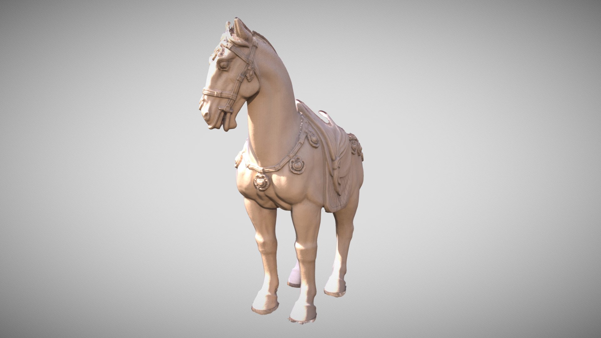 Horse Statue 3D Raw Scan - Buy Royalty Free 3D model by Sky Tesi ...