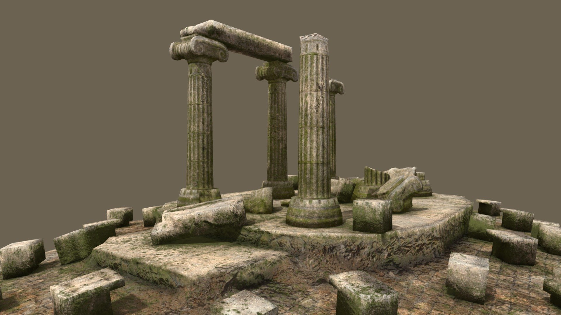 broken column - Buy Royalty Free 3D model by Jean Christophe Perret ...