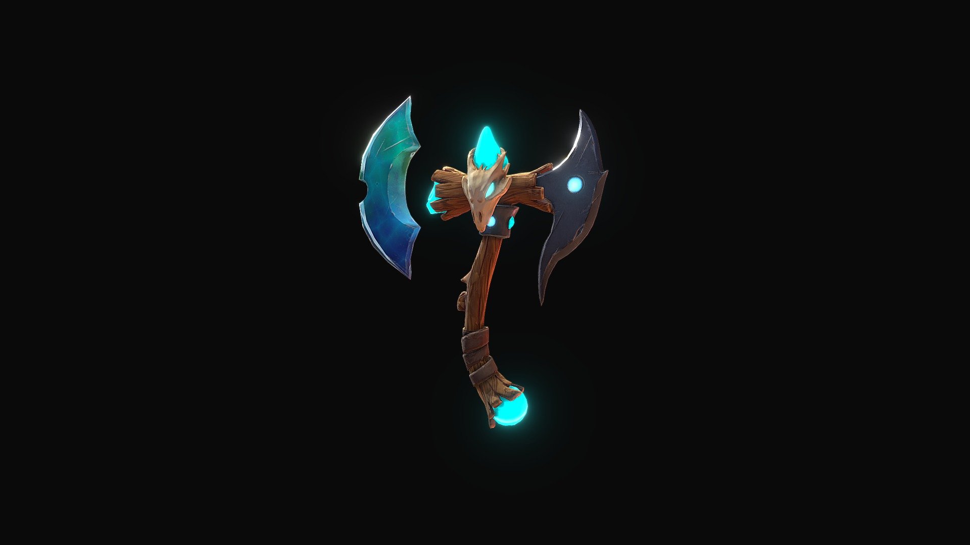 Fantasy Axe stylized - 3D model by Javilsan (@raijin.studio04) [2d63668 ...
