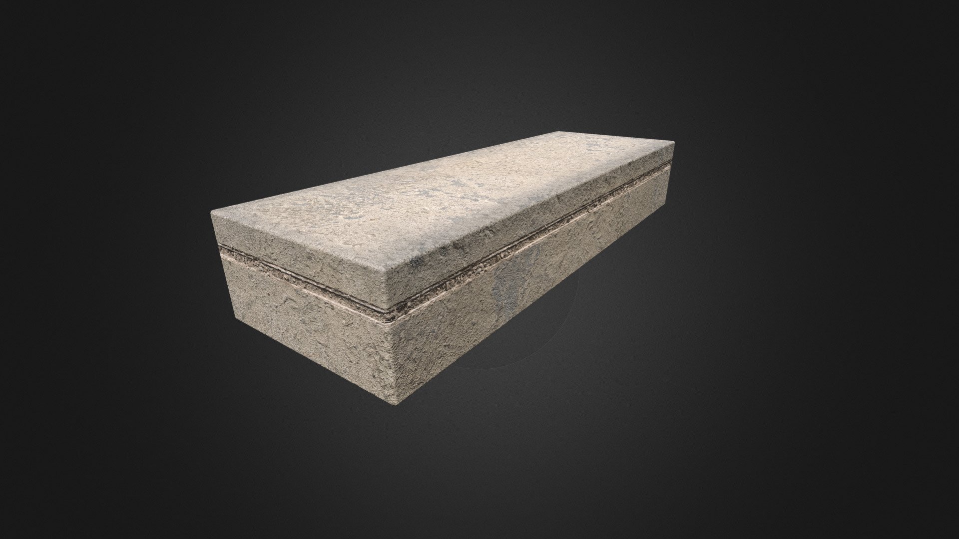 Worn Concrete Block | Game Ready | 4K - Download Free 3D model by ...