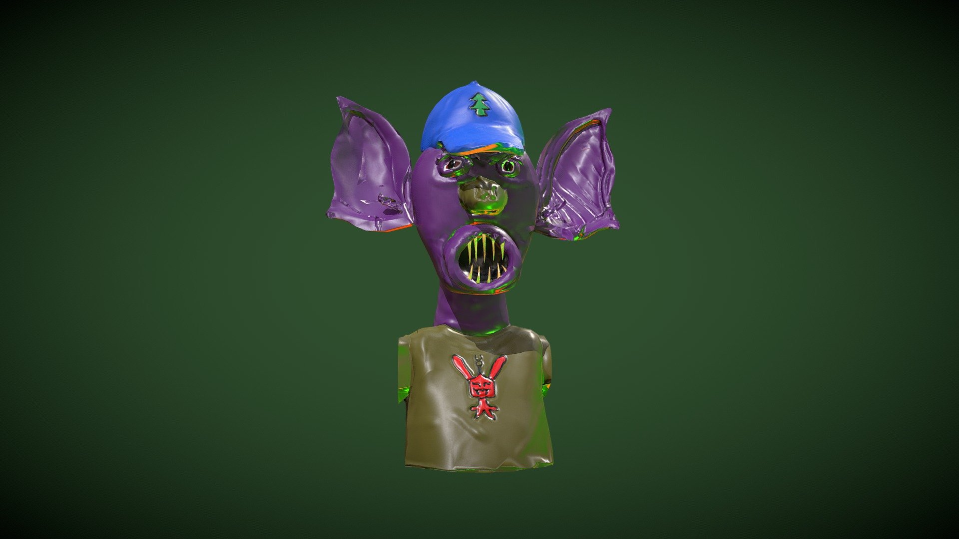 Buste Vampire / Chauve-souris - Download Free 3D model by GeekCoeur ...