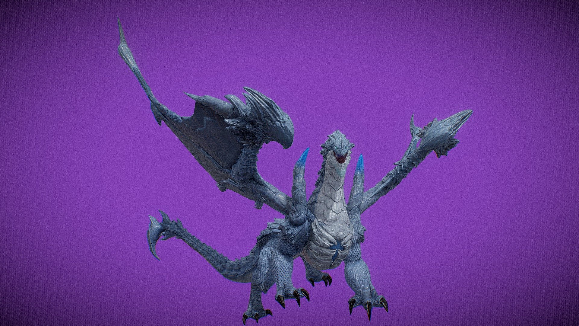 Azure dragon - Buy Royalty Free 3D model by Luna Studio (@StudioLuna ...