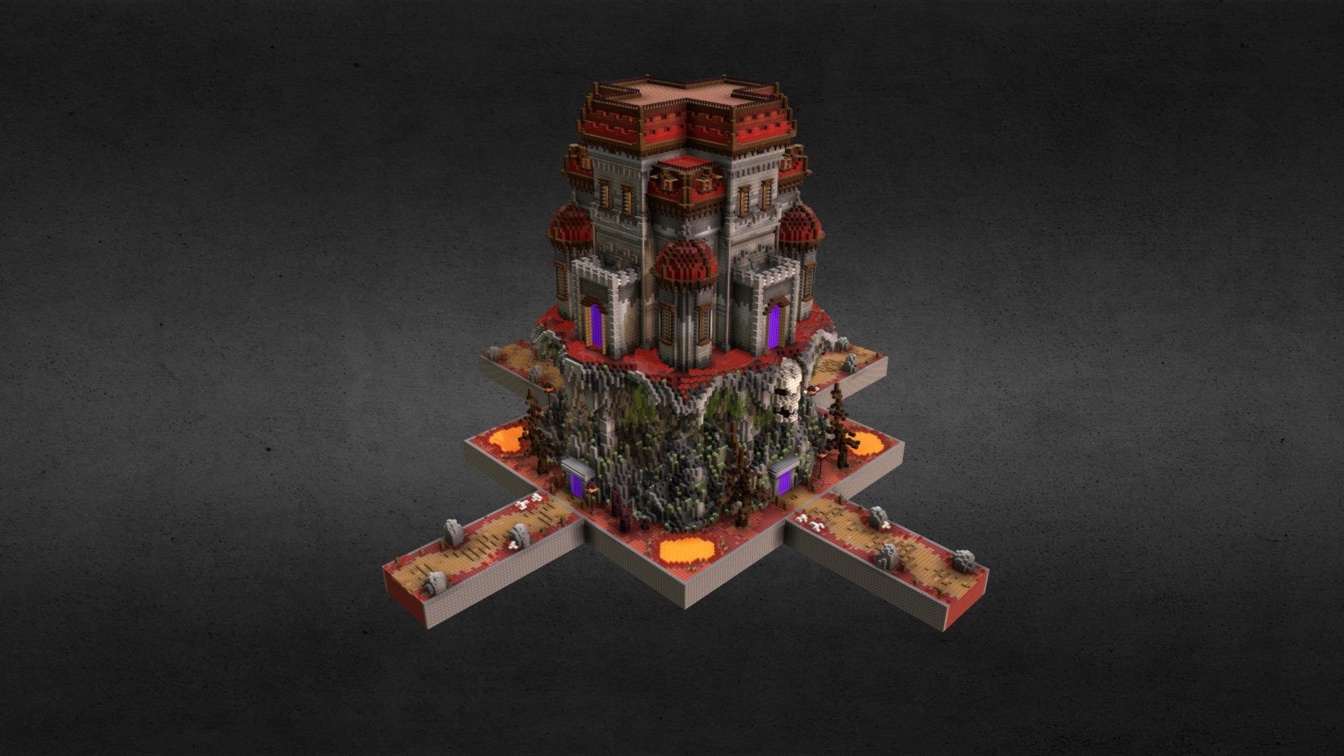 HCF ~ Nether Spawn - 3D model by KoraProjects [2d67eb0] - Sketchfab