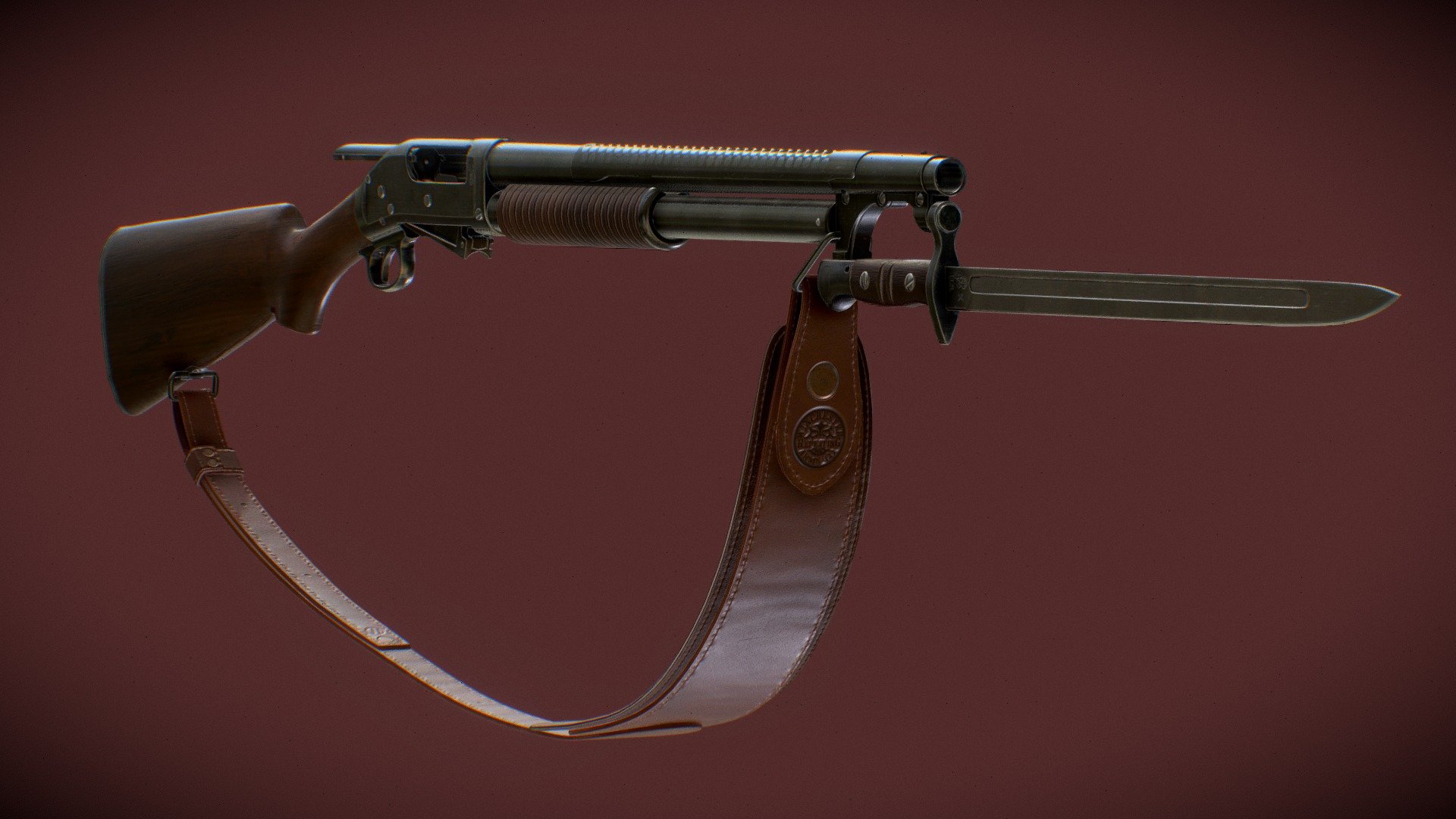 Winchester 1897 Trench Gun - 3D model by Alexandrie [2d6968c] - Sketchfab