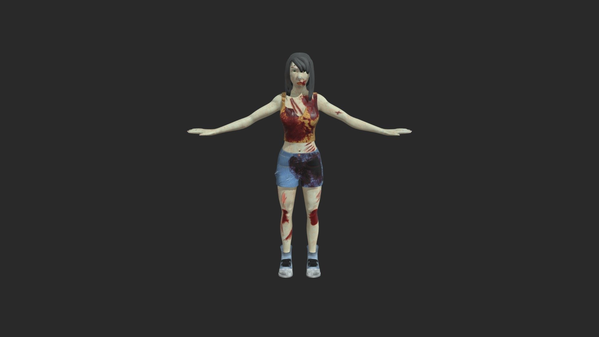 Zombie Woman - Download Free 3D model by ilarioseb [2d69fce] - Sketchfab