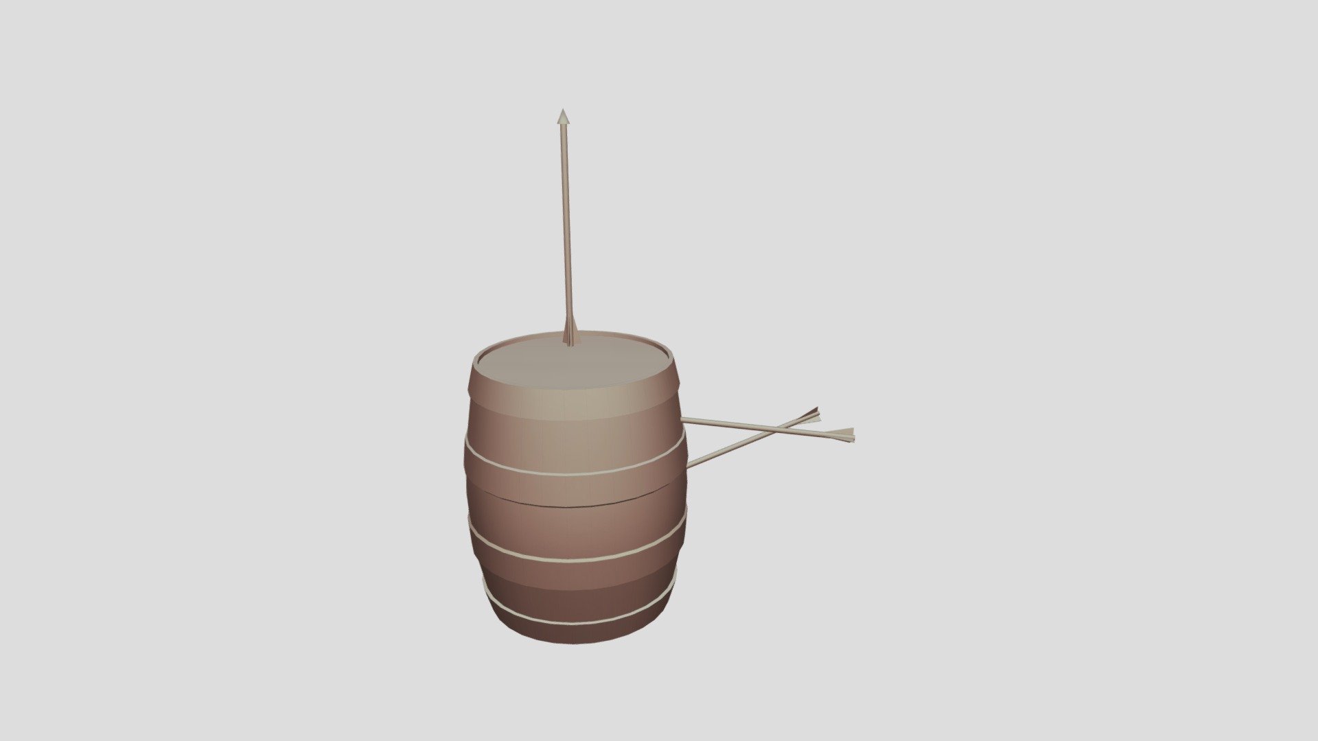 BARREL AND ARROW - 3D model by mr_ender_chicken [2d6cc89] - Sketchfab