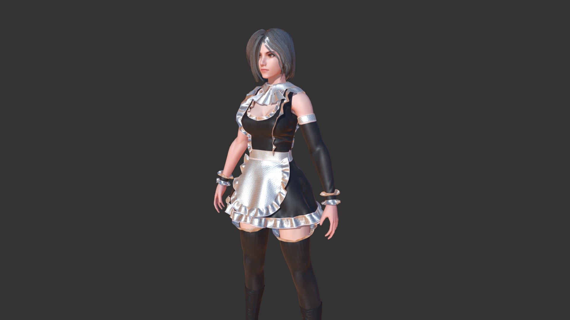 Maid Girl - 3D model by sdg9903 [2d719e4] - Sketchfab