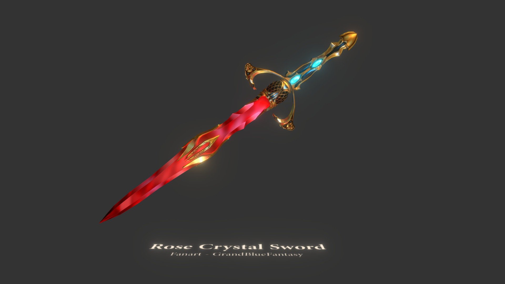 Rose Crystal - 3D model by glittermagic [2d71c94] - Sketchfab