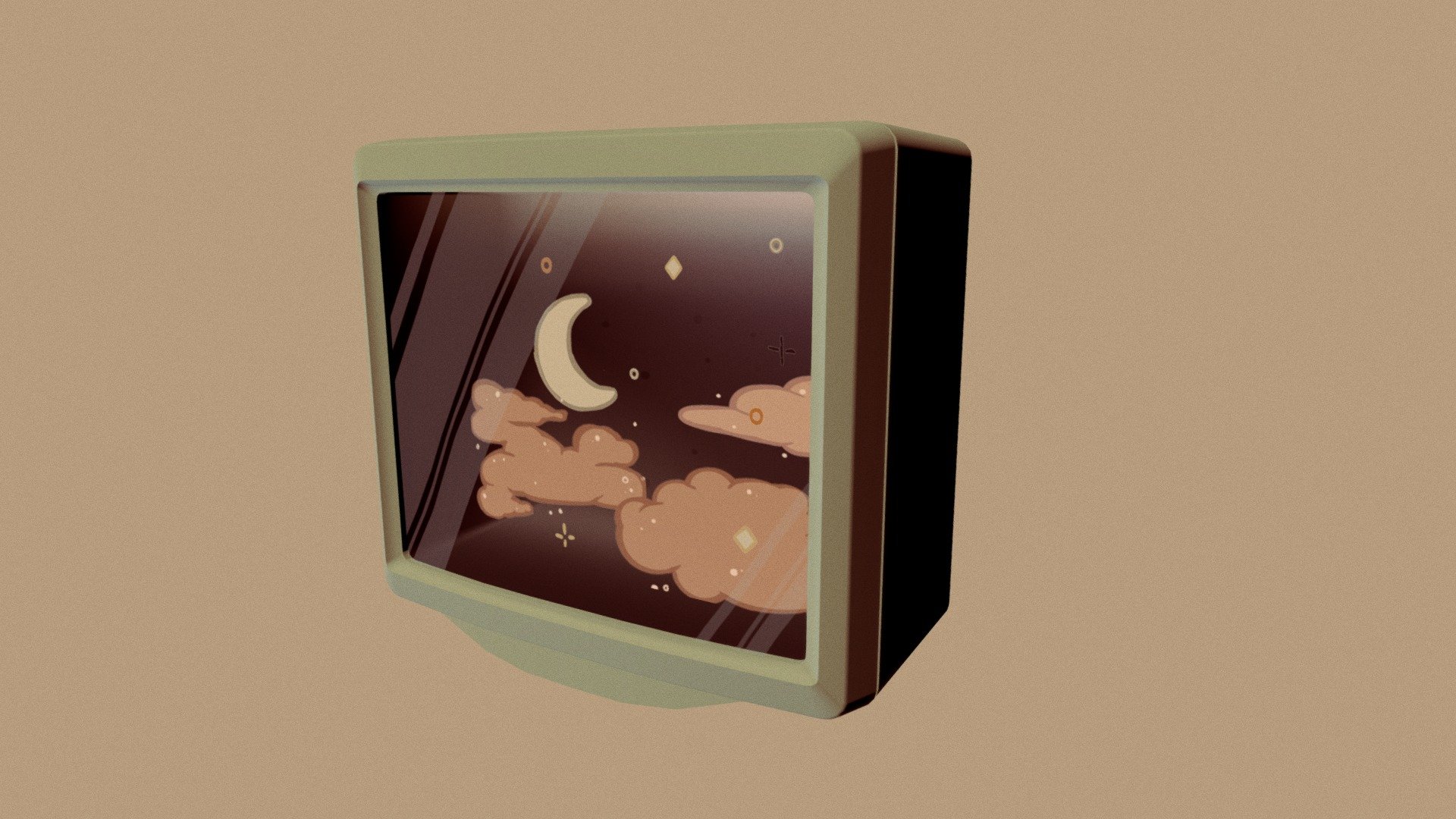 Night time Tv show - 3D model by Mona.forjan [2d75b50] - Sketchfab