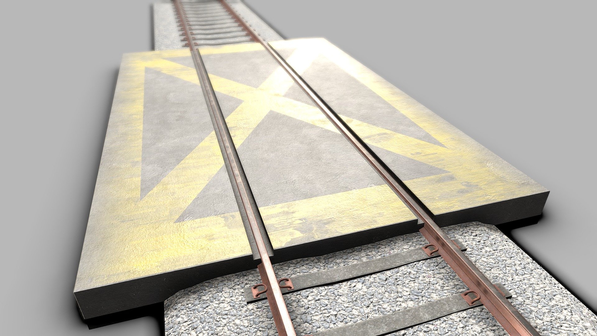 Railway Crossing - 3D model by Suggo (@SuggoCreations) [2d76879 ...