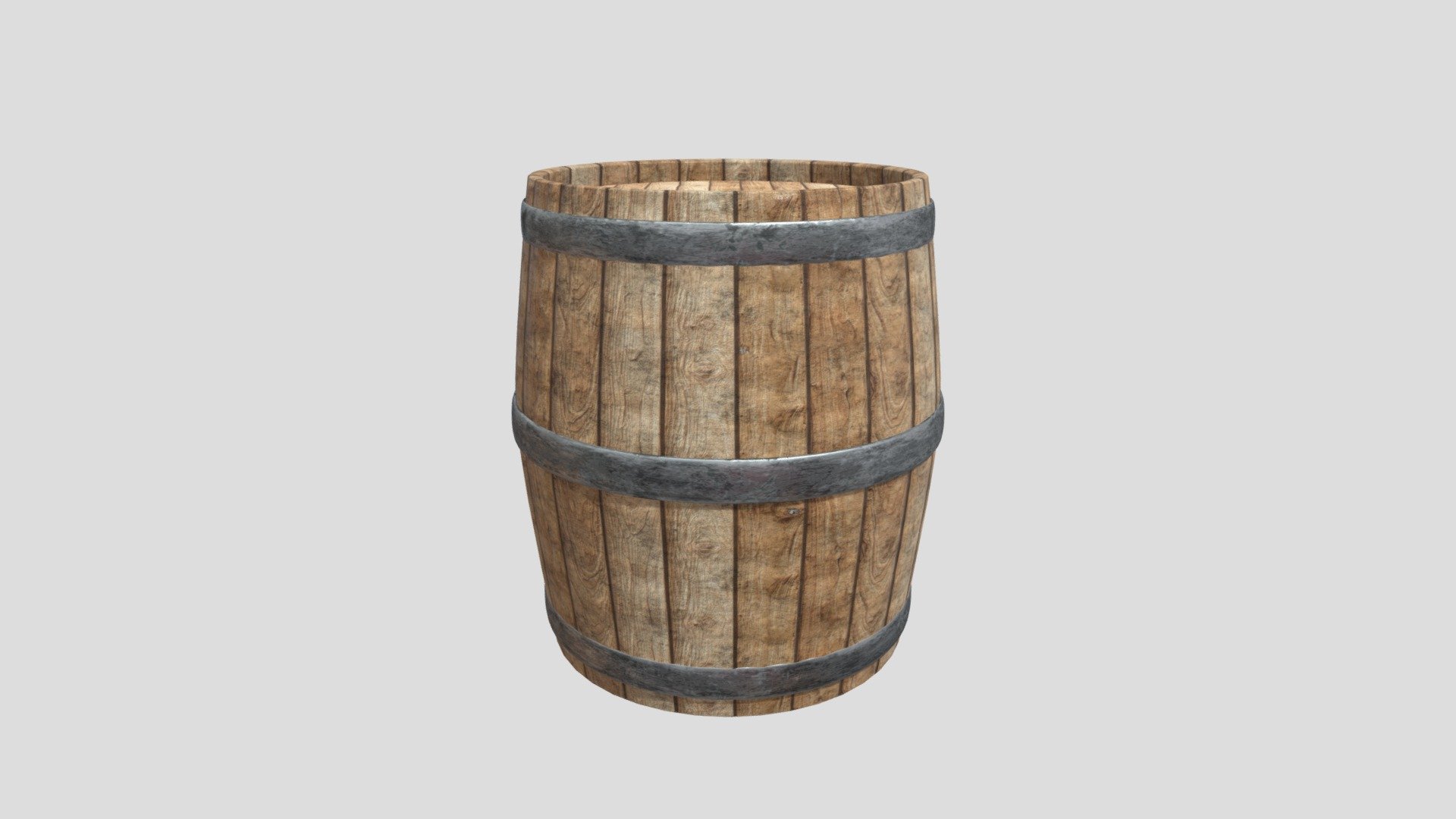 rum barrel - 3D model by LEONSASSER [2d76e21] - Sketchfab