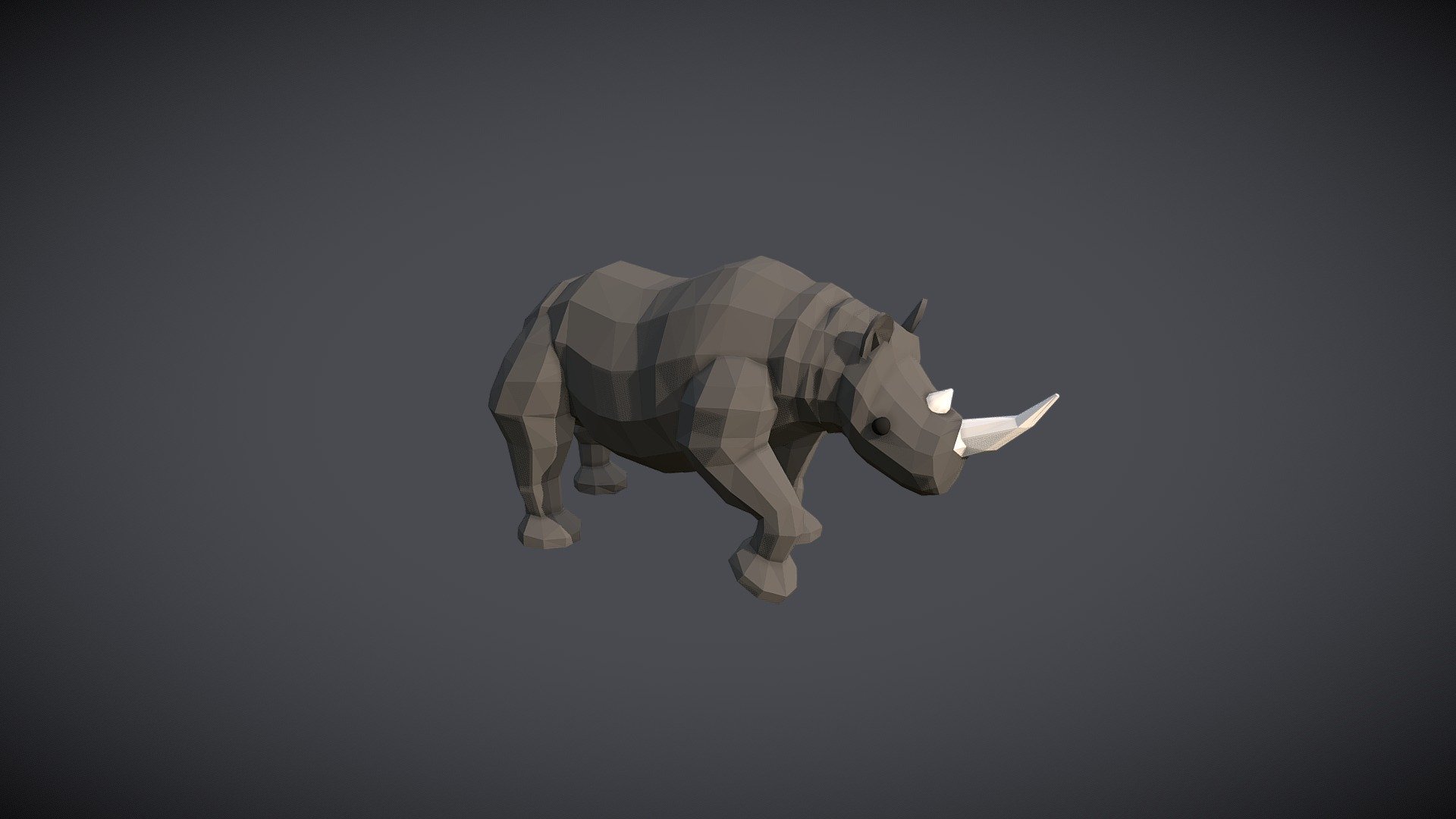 Low-Poly Rhino - Buy Royalty Free 3D model by Incod ART 3D (@incodart ...