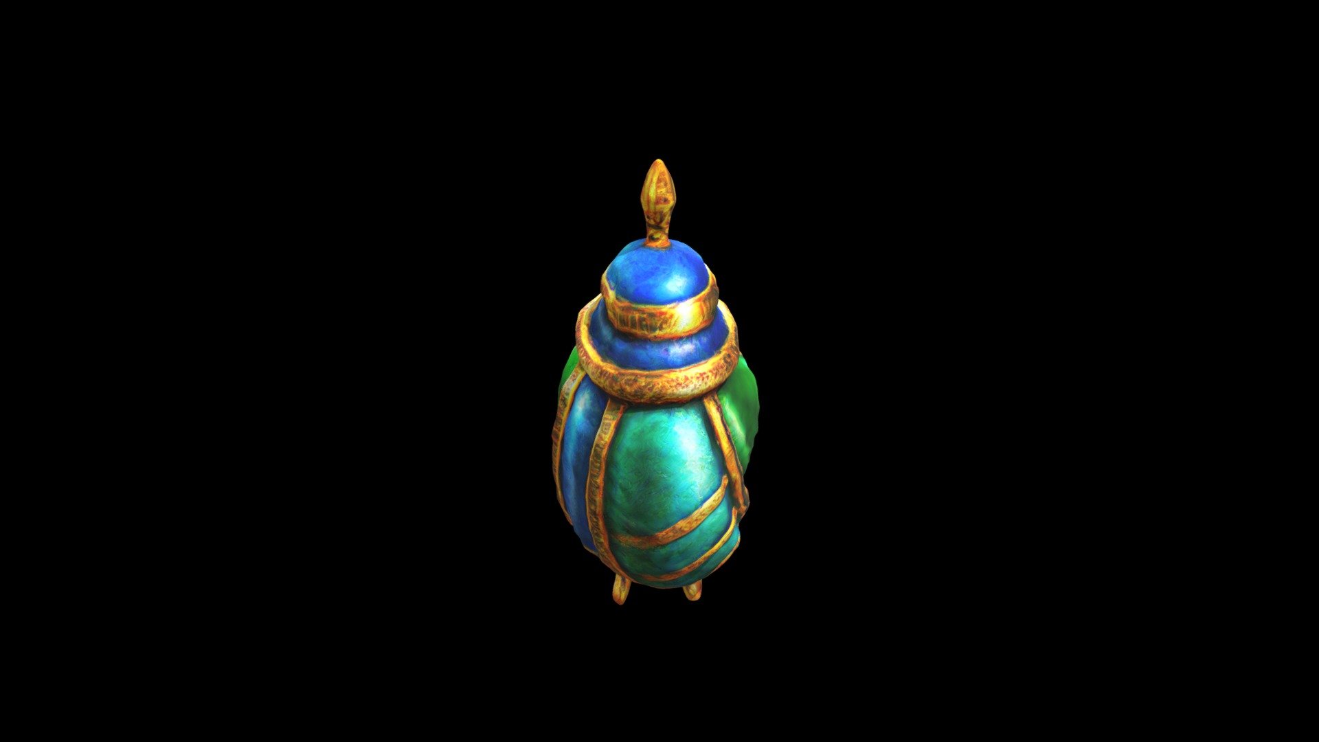 Egyptian scarab, ((side view)), trending on arts - Download Free 3D ...