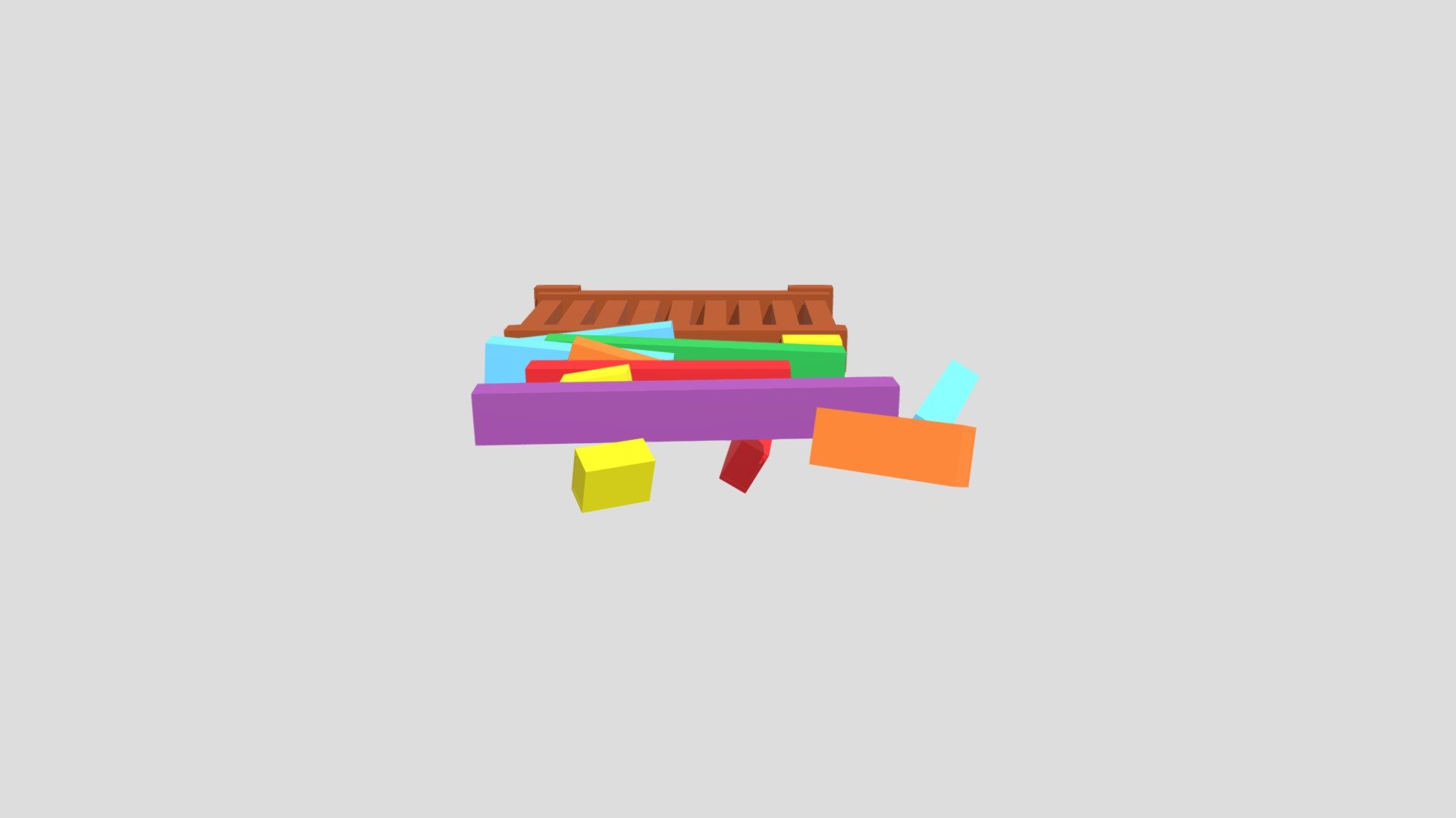 Falling Pieces - 3D model by amakergent [2d78b7b] - Sketchfab