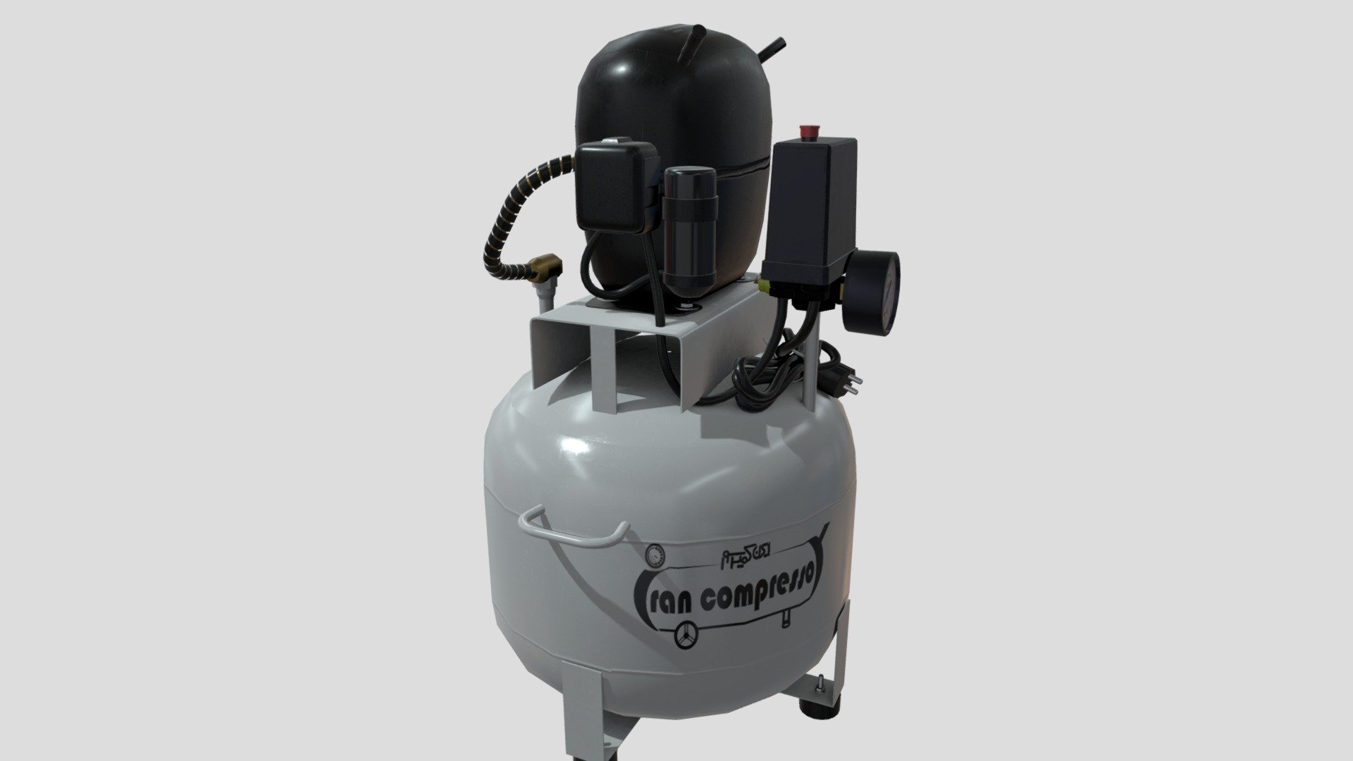 Air compressor - 3D model by m.sadeq [2d7999b] - Sketchfab