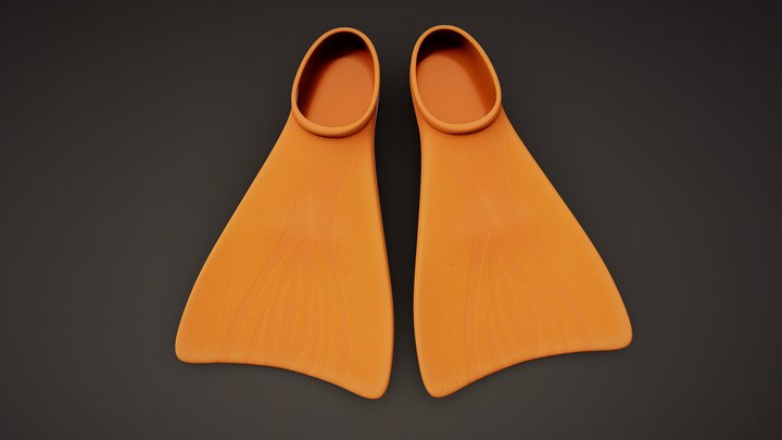 Swimming-fins 3D models - Sketchfab