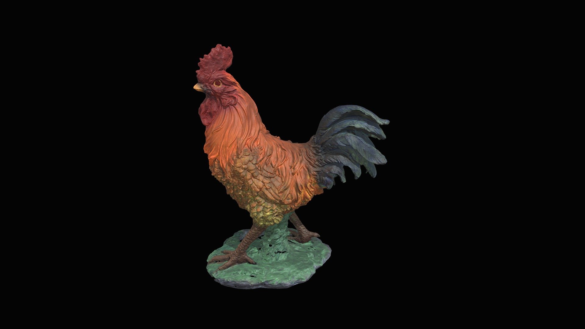 Rooster - Download Free 3D model by thunk3d.scanner [2d7b054] - Sketchfab