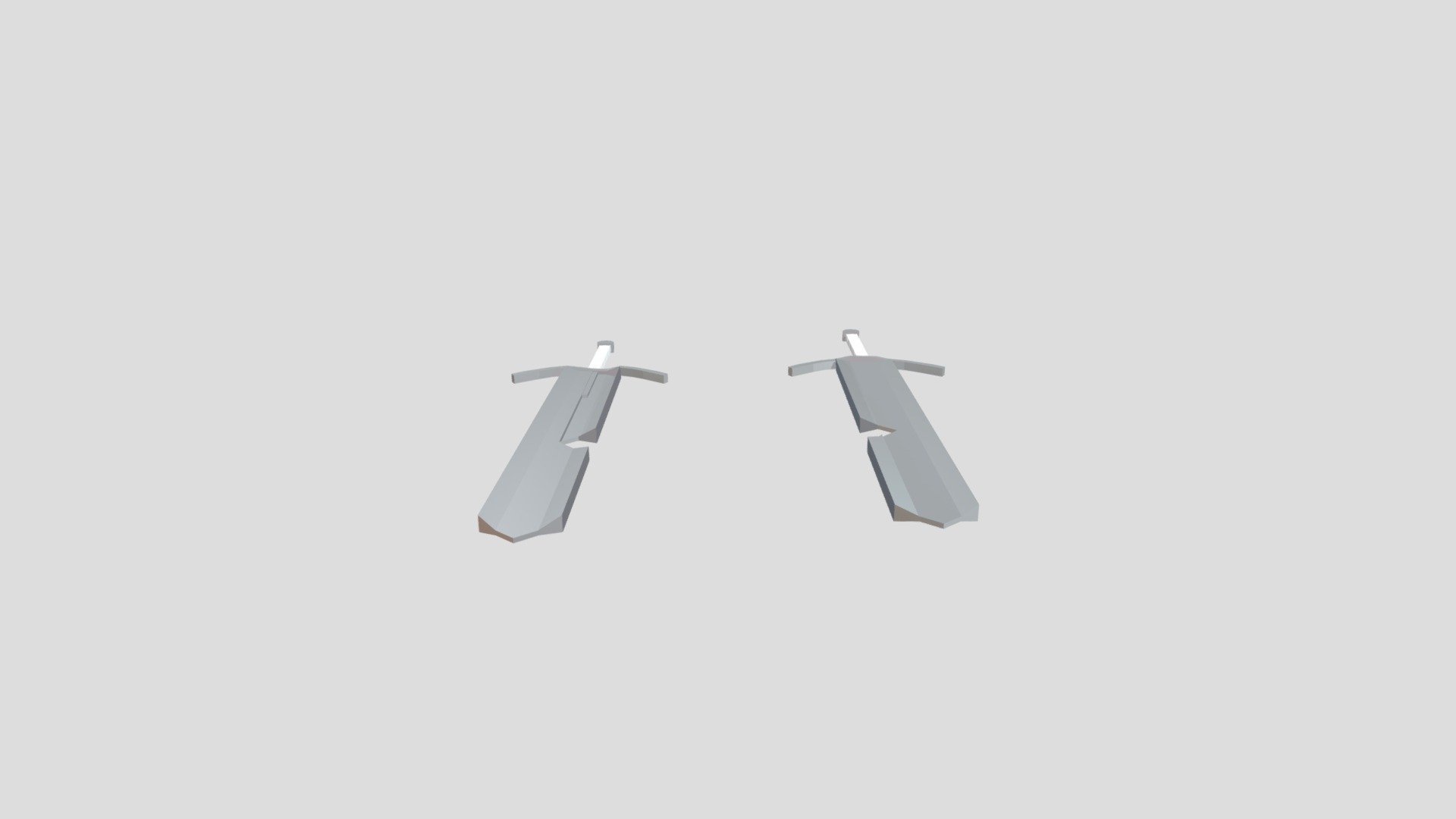 Low-Poly, Dual Hooked Swords - Download Free 3D model by SomeoneSae ...