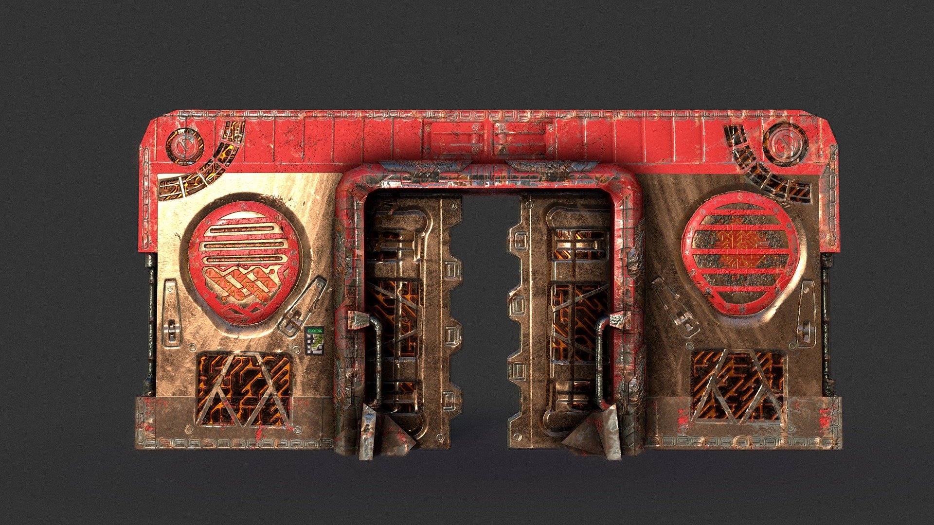 Animated door - 3D model by alexandre.pageot [2d7f61e] - Sketchfab