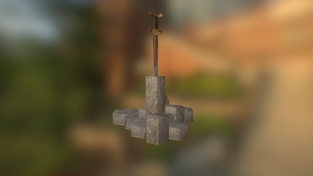 Sword In Stone - 3D model by Daniel Coleman (@dctrickster) [2d7fee8 ...