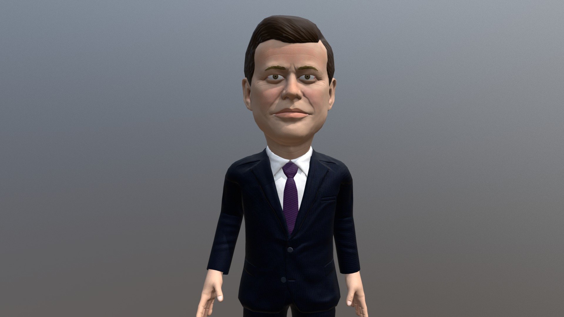 JFK caricature - Buy Royalty Free 3D model by TomVeg (@tomislavveg ...
