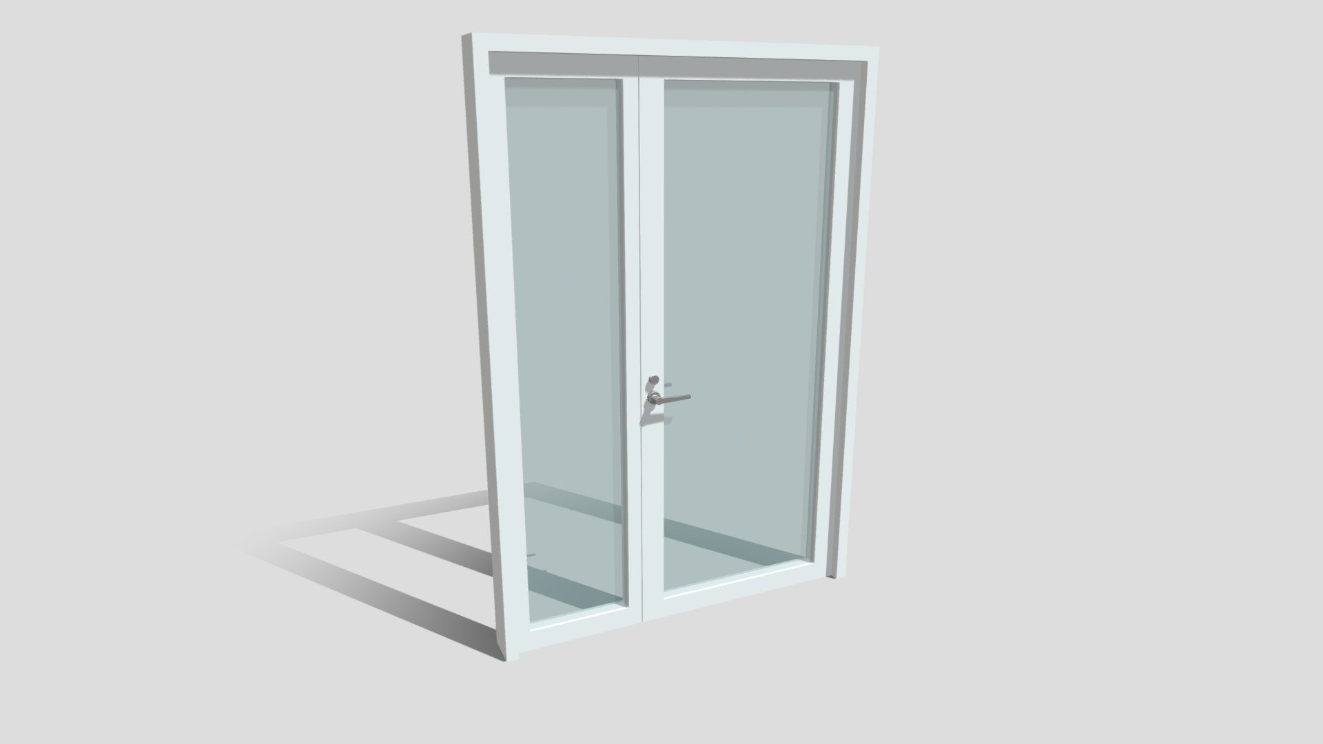 White Double Windowed Door - Download Free 3D model by TastyShed (@TastyFabs) [2d842a0] - Sketchfab