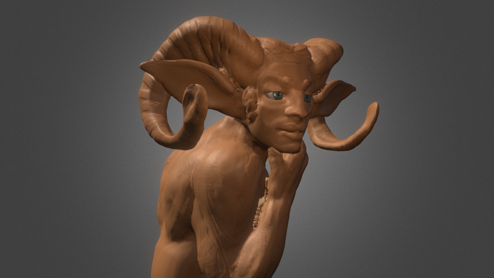 #SculptJanuary18 Day12 : PAN - 3D model by redkaratz [2d8744d] - Sketchfab